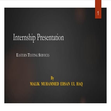 internship presentation | PPTX