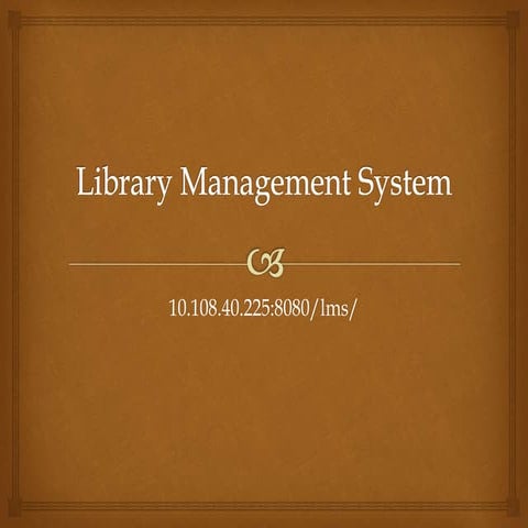 Online library management system | PPTX
