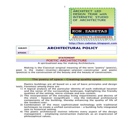 Architectural Policy | PDF
