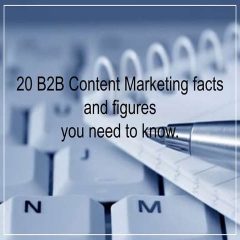 20 B2B content marketing Facts & Stats | PPT