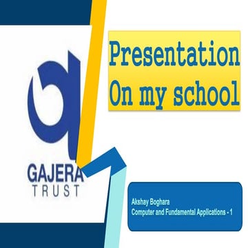 Presentation on My School | PDF