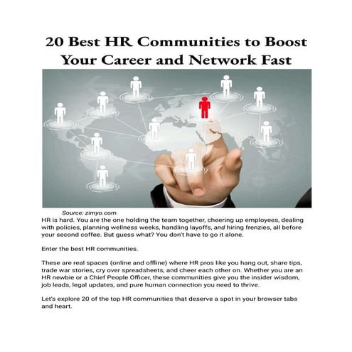20 Best HR Communities to Boost Your Career and Network Fast.pdf