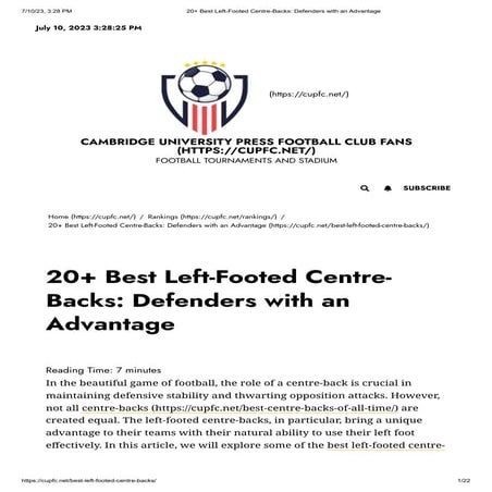 20+ Best Left-Footed Centre-Backs_ Defenders with an Advantage.pdf