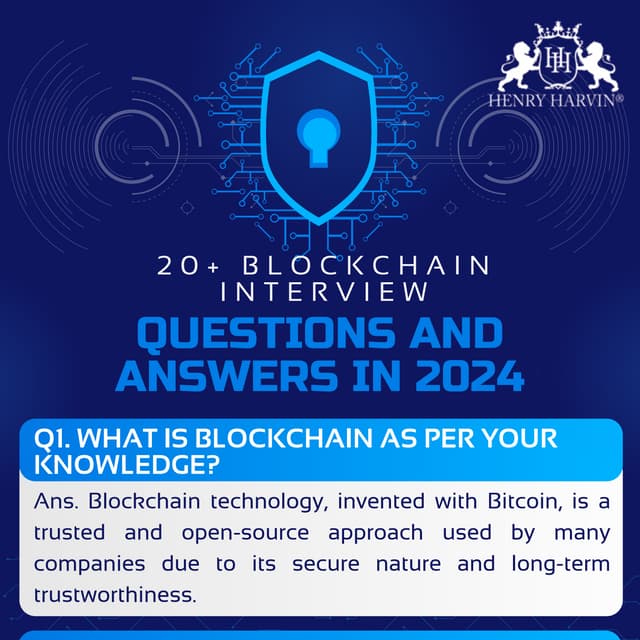20+ Blockchain Interview Questions and Answers in 2024 | PDF | Technology Industry | Industries