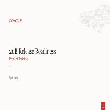 20 b release readiness pm v2 test2 | PPT