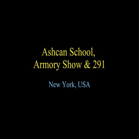 20c.Usa.Ashcan art school & 291 | PPS