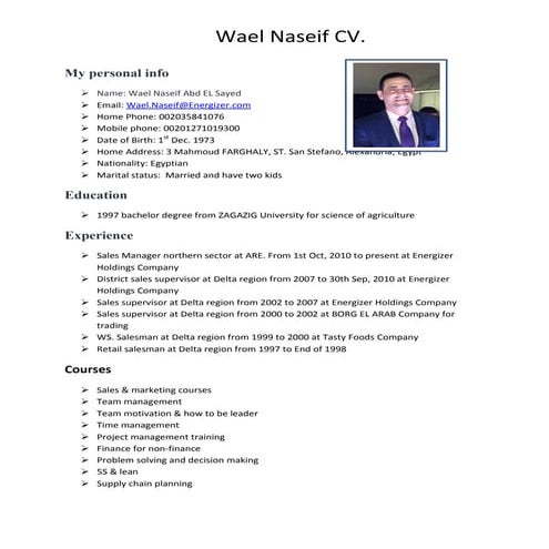 Wael Naseif CV. | PDF