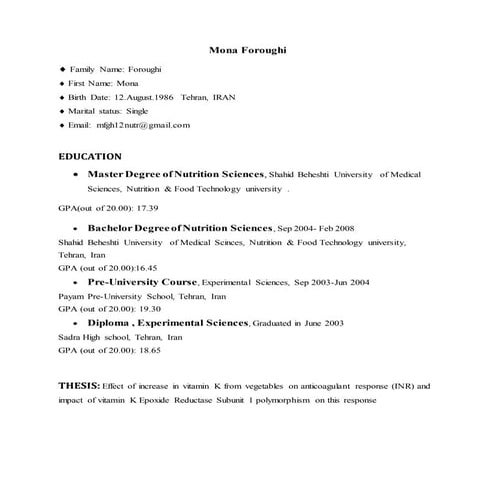 Benjamin Resume | DOCX