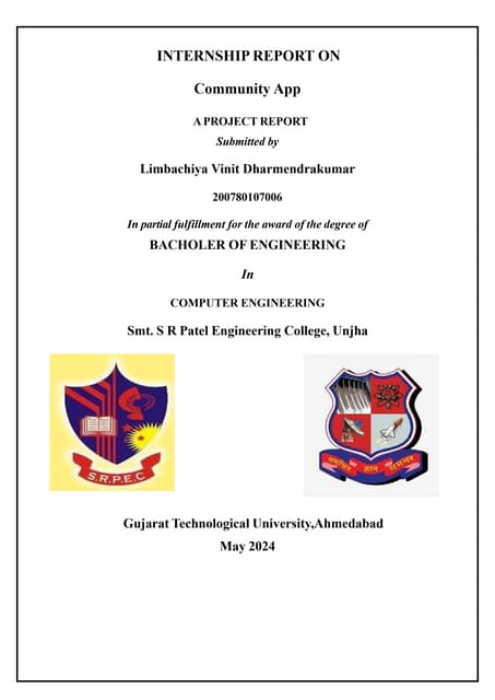 Fluttergtu8th Sem Report Be Computer Engineering Pdf 4294