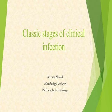 DPT - Classic stages of clinical infection | PPTX