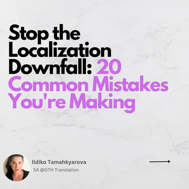 Stop the Localization Downfall: 20 Common Mistakes You're Making | PDF