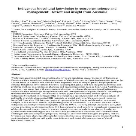 Protecting indigenous peoples and biodiversity | PPTX