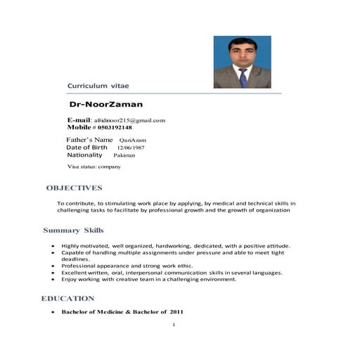 noor cv updated | DOCX