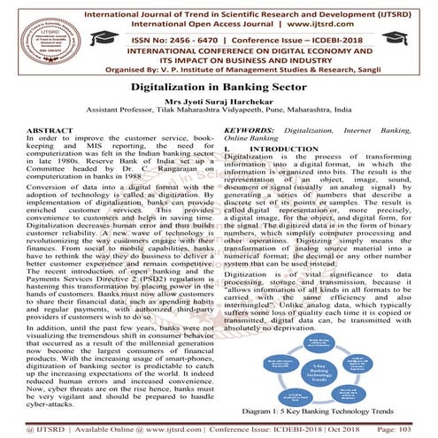 Digitalization in Banking Sector | PDF