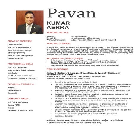 Pavan Kumar CV | DOCX