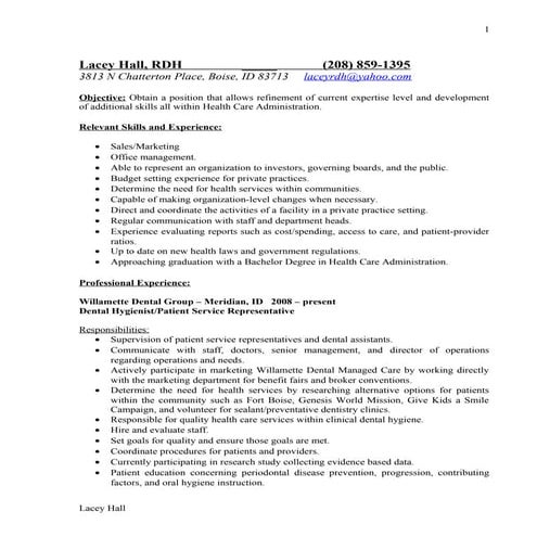 Lacey Hall Resume | DOC