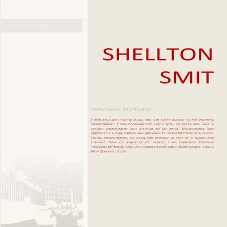 Shellton CV Latest | PDF