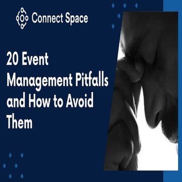20 Event Management Pitfalls And How To Avoid Them Ppt