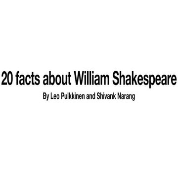 20 fun facts about William Shakespeare.pdf