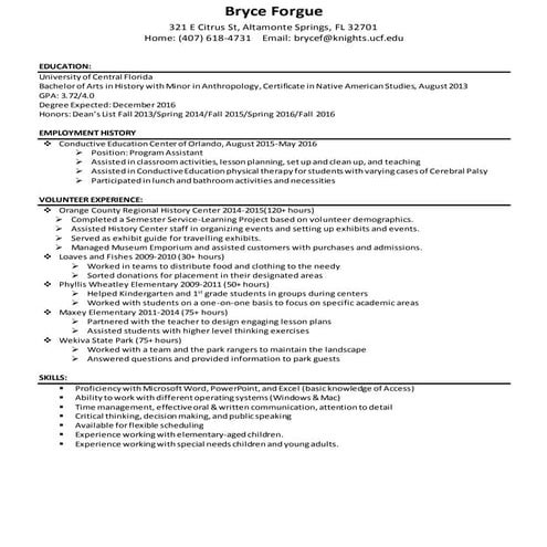 Bryant James Resume | PDF