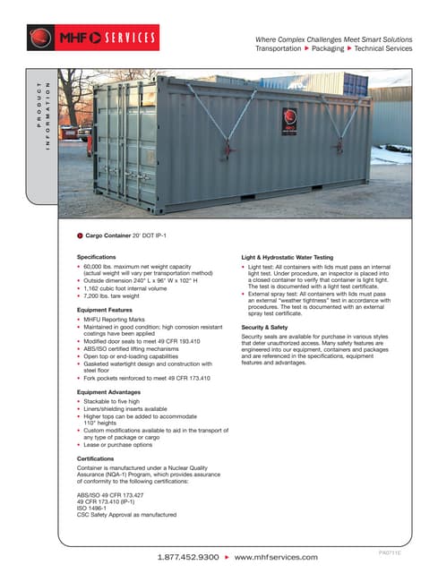 Eco-friendly benefits of Cargo-Container Based Projects | PPT