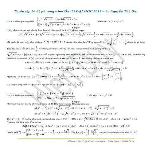 20 he phuong_trinh_tong_hop | PDF