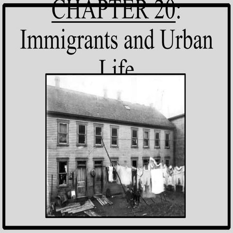 20 immigrants and urban life | PPT