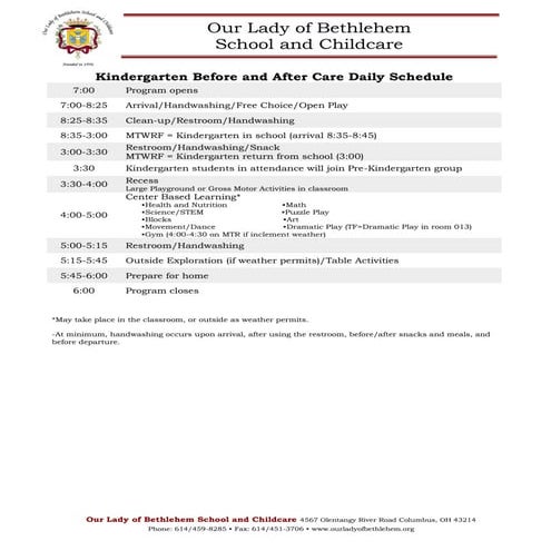 20 kcc schedule | PDF