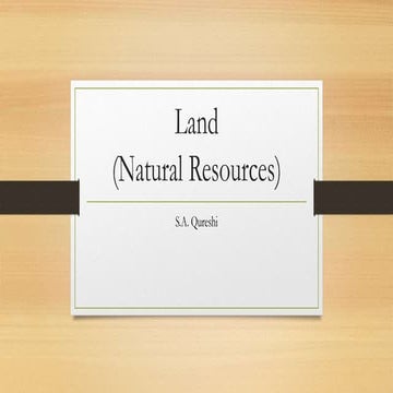 Land (Natural Resources) | PPTX