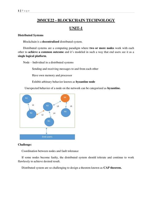 blockchain technology -unit-3-notes.pdf for engineering students | PDF