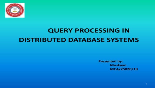 Distributed Dbms Unit 8 Distributed Transaction Management 2835