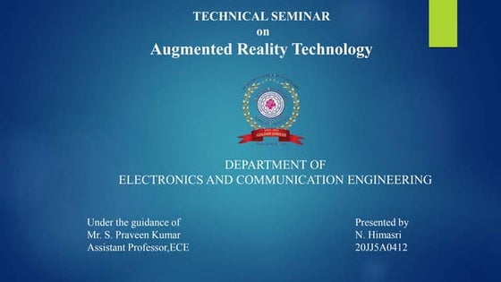 Chapter 5 - Augmented Reality.pptx