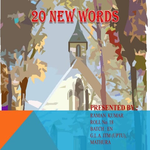 20 new words | PPTX
