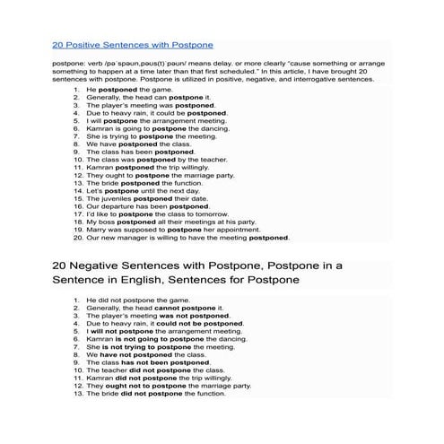 20 Positive Sentences with Postpone.pdf