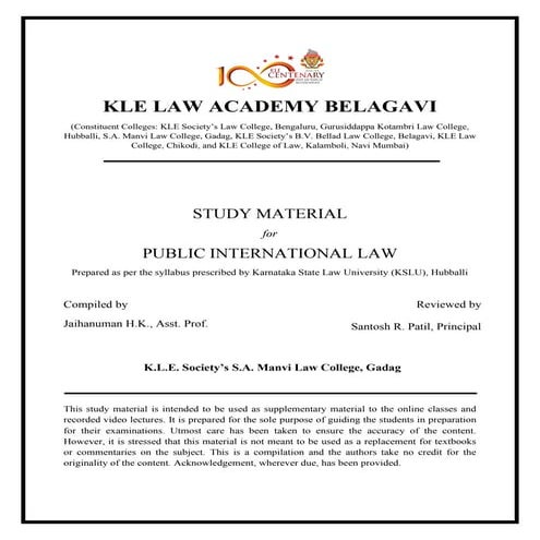 Public International Law - KLE Law Academy Notes @Lexpedia.pdf