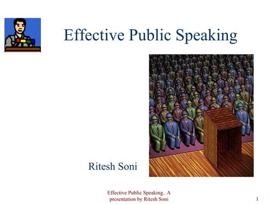 Fundamentals of effective public speaking | PPT