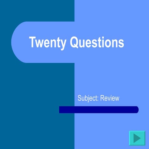 20 questions - beginners | PPT