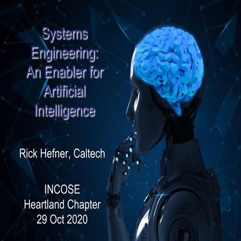 Systems Engineering: An Enabler for Artificial Intelligence | PPT
