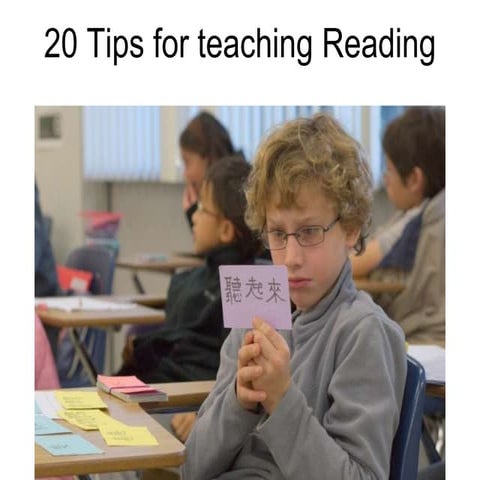 17 Strategies to teach reading in the Chinese language classroom | PPTX ...