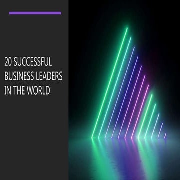 20 successful business leaders | PPTX