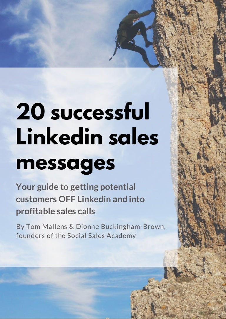 20 Successful Linkedin Messages 20 Successful Linkedin Messages