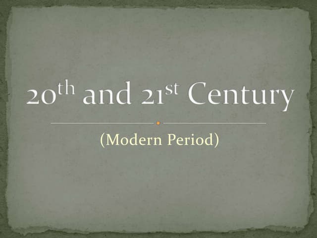 Music of the 20th century | PPTX
