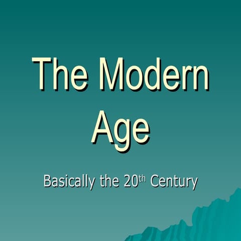 20th Century | PPT