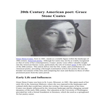 20th Century American poet Grace Stone Coates.docx