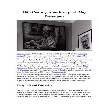 20th Century American poet Guy Davenport.docx