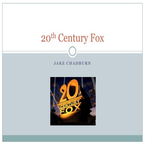 20th century fox | PPTX