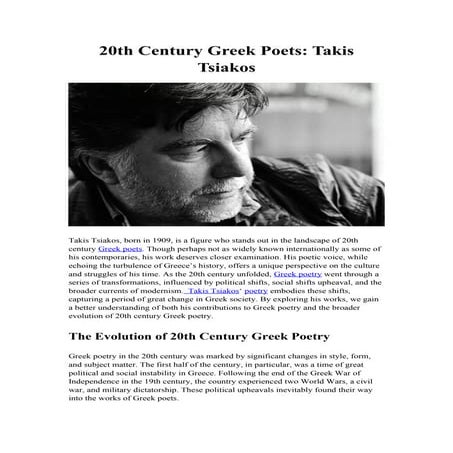 20th Century Greek Poets Takis Tsiakos.docx