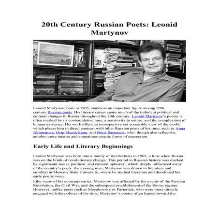 20th Century Russian Poets Leonid Martynov.docx