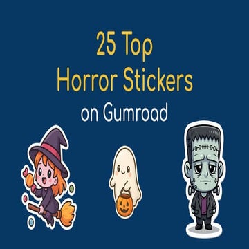Halloween Digital Sticker Pack – Instant Download | PDF