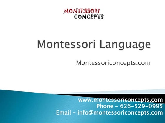 Montessori language | PPT